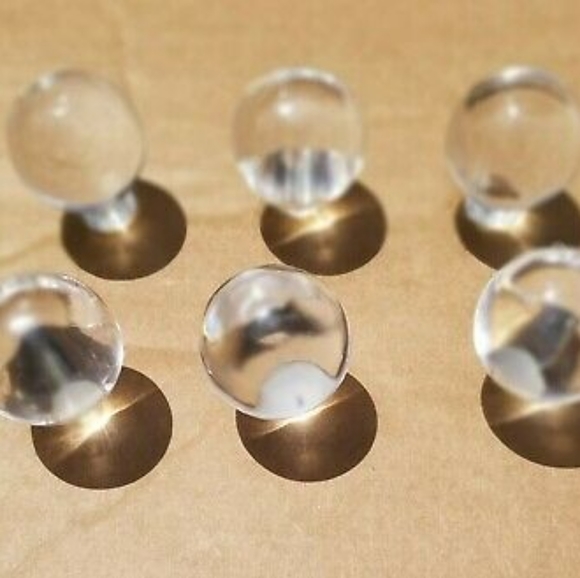 unbranded | Other | 6vintage Clear Lucite Chromeball Knobs Pulls | Poshmark